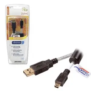 Vivanco Vivanco Kabl USB 2.0 A/miniB 3m fer. Vv