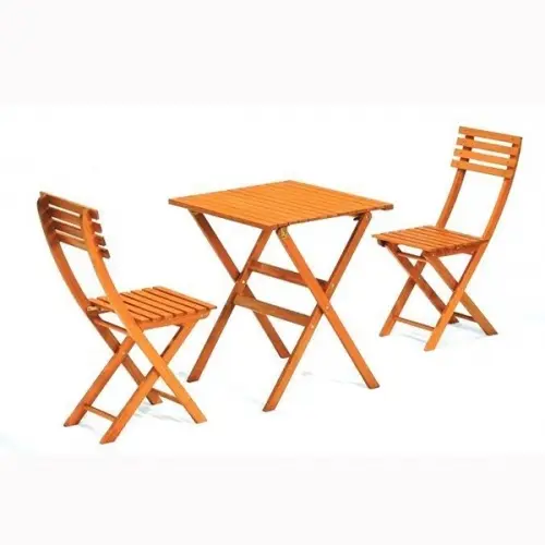 Bistro set - Sto + 2 stolice drveni