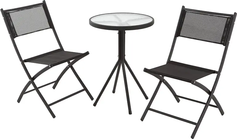Baštenski set SAVOIA - Sto + 2 stolice metalni sto