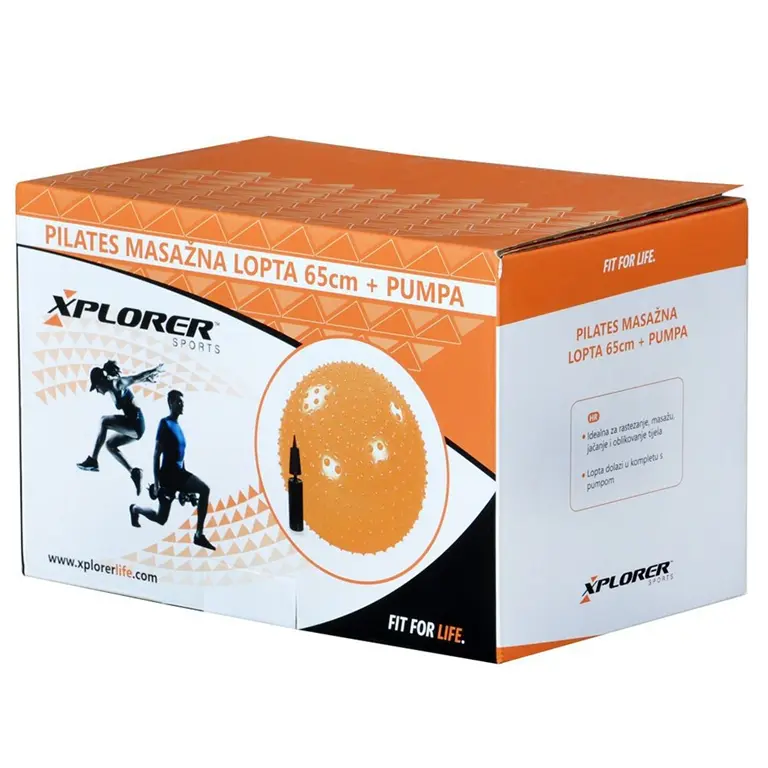 Xplorer Sport Xplorer pilates masažna lopta 65cm + pumpa (6278)