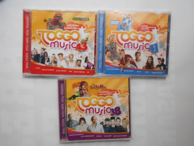 TOGGO music 38,41,43, 3 CD, RTL Nemačka kompilacije
