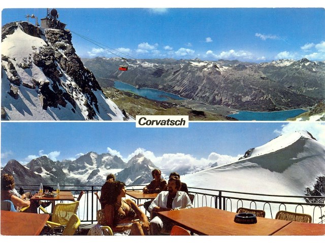 Razglednica Švajcarska Corvatsch