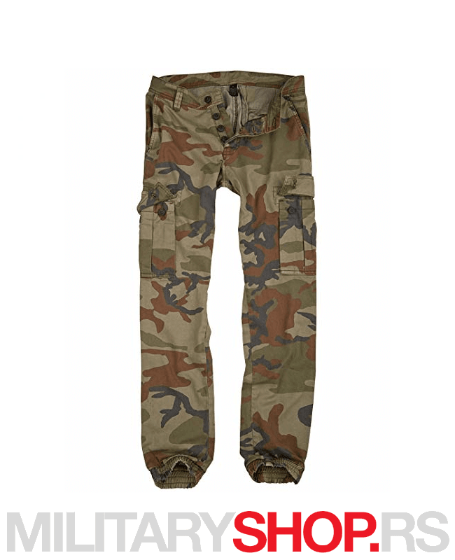 Slim fit Pantalone s džepovima maskirne Surplus Bad Boys