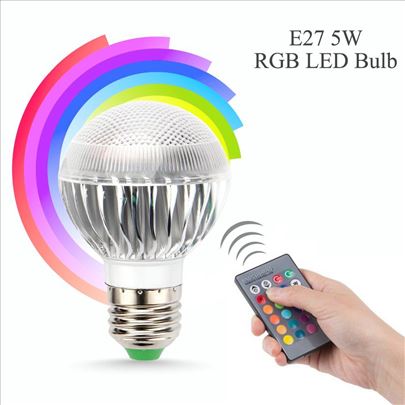 LED E27 RGB 5W