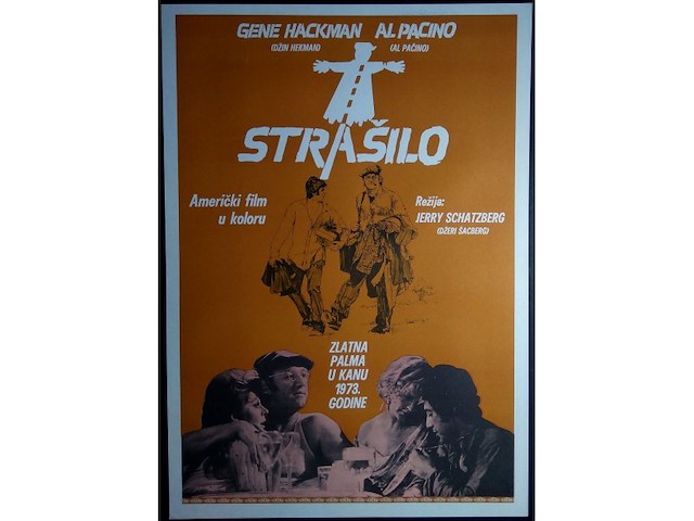 STRAŠILO (1973) Al Paćino Gene Hackman FILMSKI PLAKAT