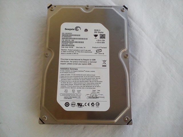 Seagate 250Gb SataII PERFEKT 100%