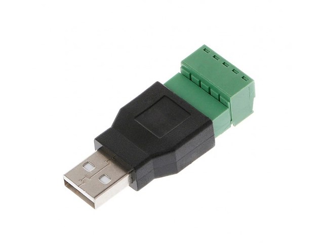 Muški USB konektor sa terminal klemom