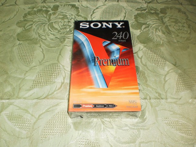 Sony Premium 240 - VHS kaseta - NOVO