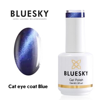 Cat eye coat Blue