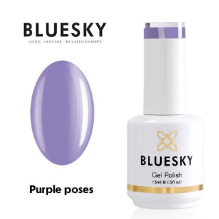 Gel lak Bluesky Purple poses