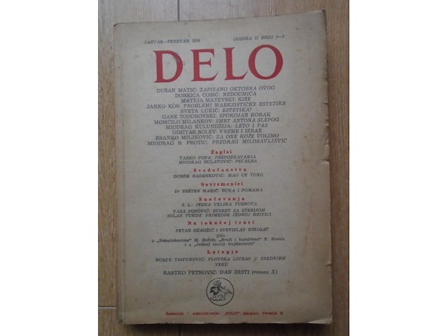 DELO - januar februar 1956