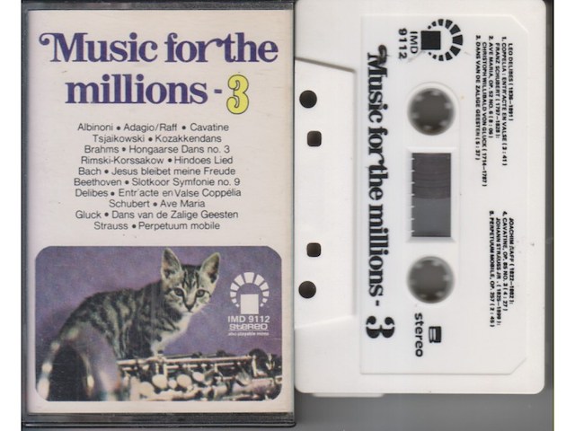 ф Music forthe millions - 3 / Albinoni Brams Bah Gluk