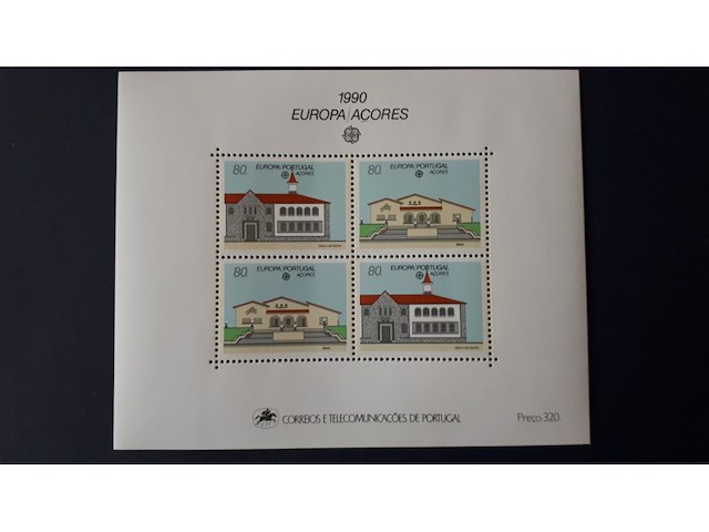 Europa CEPT - Portugal / Acores 1990. ** Čisto