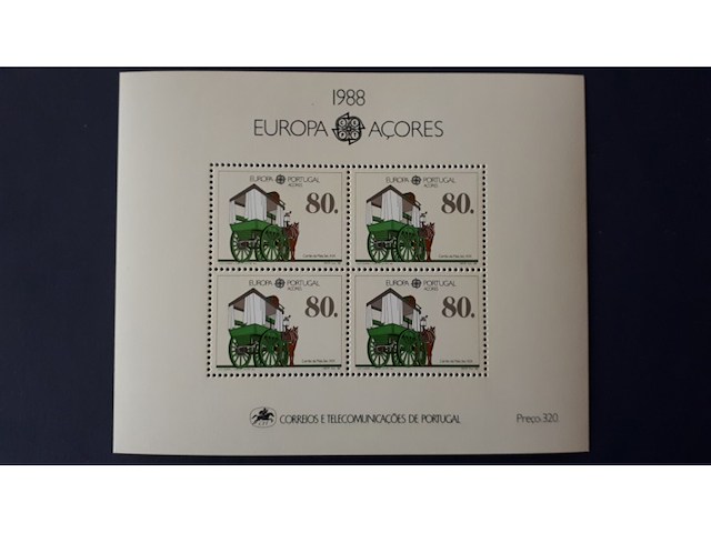 Europa CEPT - Portugal / Acores 1988. ** Čisto