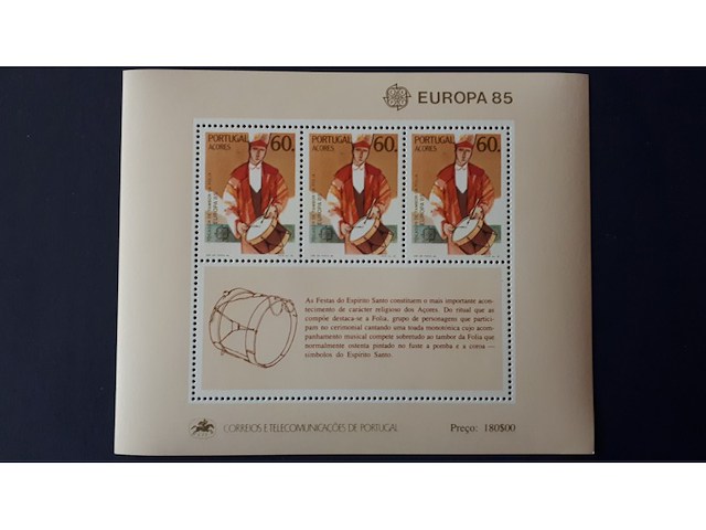 Europa CEPT - Portugal / Acores 1985. ** Čisto