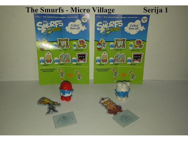 Strumfovi The Smurfs - Micro Village 2kom - TOP PONUDA