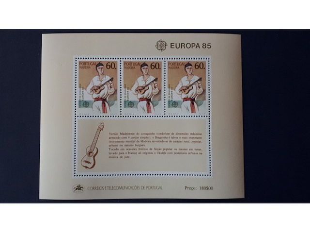 Europa CEPT - Portugal / Madeira 1985. ** Čisto
