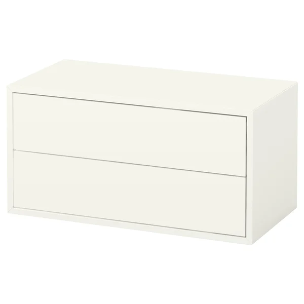 Elem. s 2 fioke, bela, 70x35x35 cm