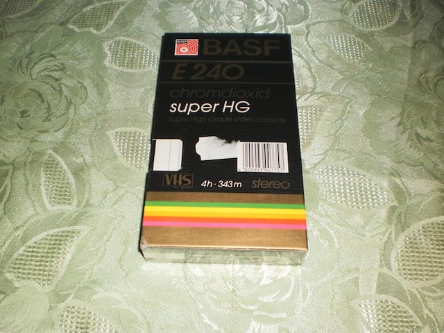 BASF E 240 Chromdioxid - Super HG - VHS kaseta - NOVO