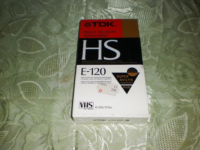 TDK HS E-120 - VHS kaseta - NOVO