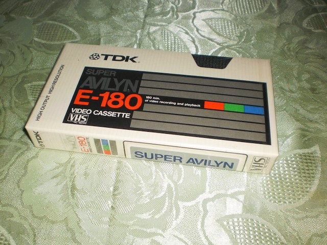 TDK Super Avilyn E-180 - VHS kaseta - NOVO