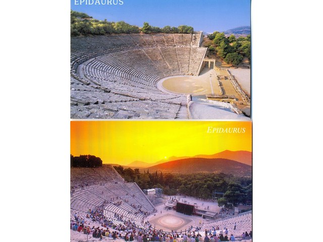 Razglednica Grčka Epidaurus Peloponez, 4 kom