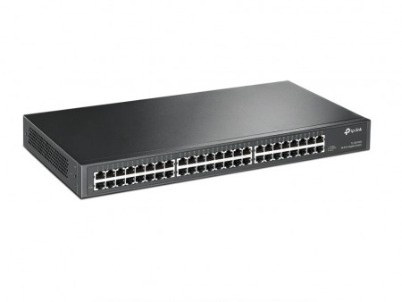 TP-Link 48-port Gigabit Switch, 48 101001000M RJ45 ports, 19'' rack-mountable steel case' ( 'TL-SG1048' )