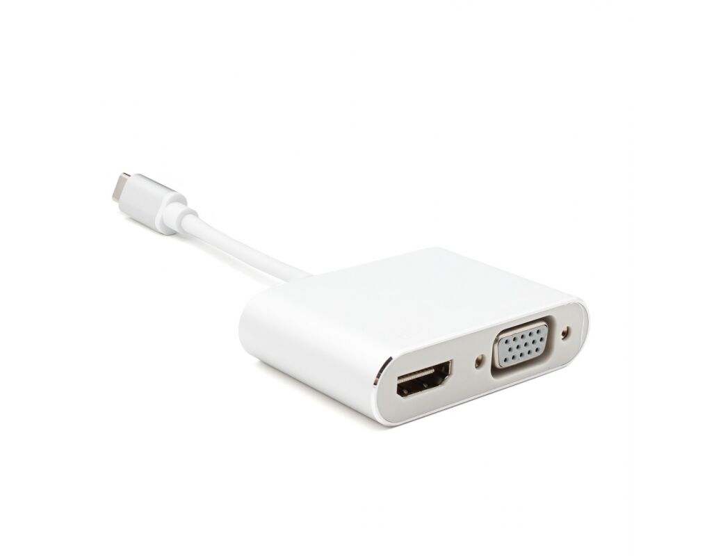 Adapter TYPE C na HDMI + VGA JWD-T6