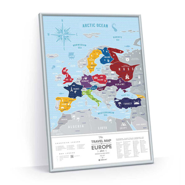 Greb Karta Evropa Srebrna