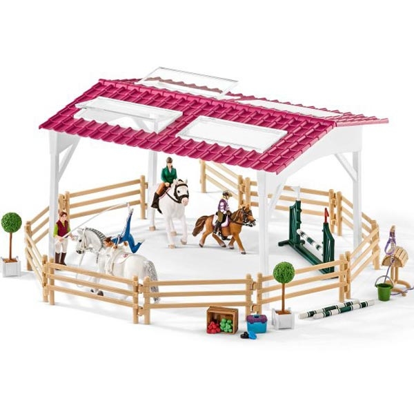 Schleich Set arena za jahanje i mobilna veterinarska stanica 72121