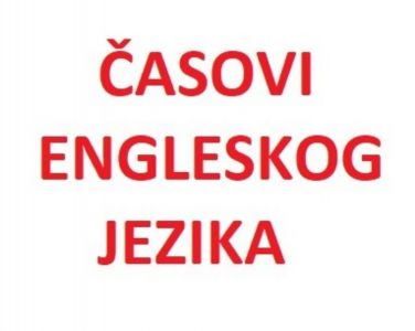 Engleski jezik - Privatni Časovi