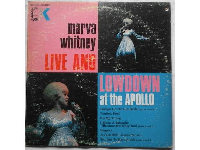 MARVA WHITNEY - Live and lowdown at the Apollo