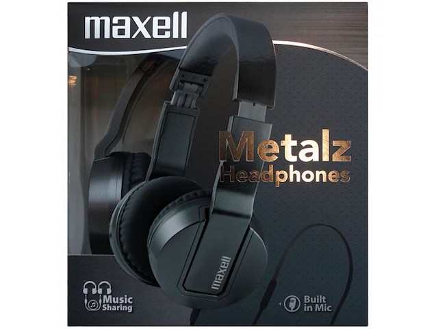 Maxell slušalice METALZ sms-10 crne