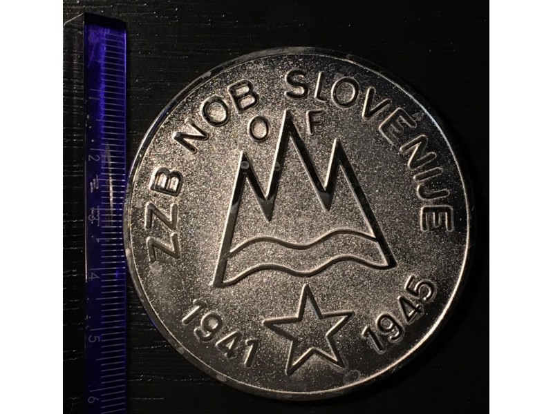 plaketa ZZB NOB Slovenija 1941-1945