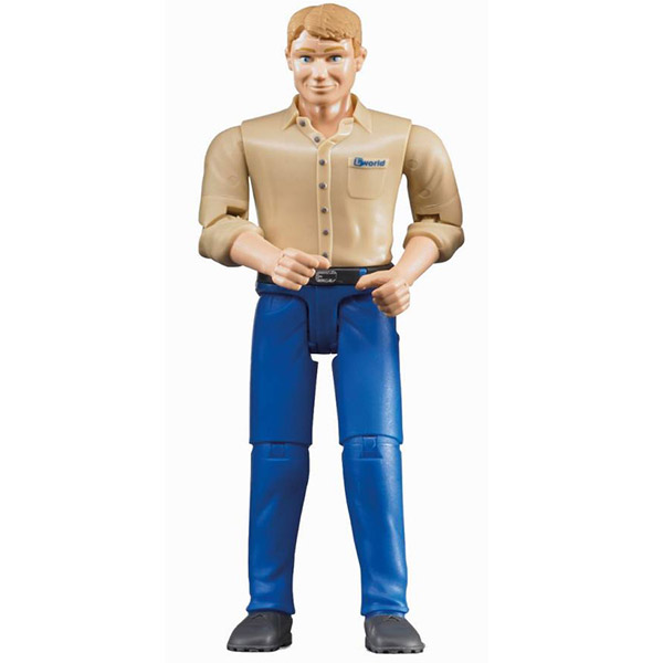 Figura čovek, plavi jeans Bruder 600068