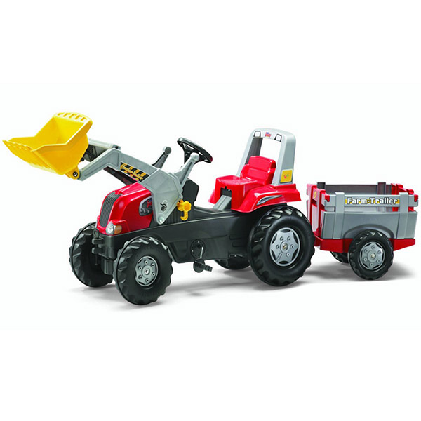Traktor na pedale sa prednjom kašikom i prikolicom Rolly Toys Rolly Junior 811397