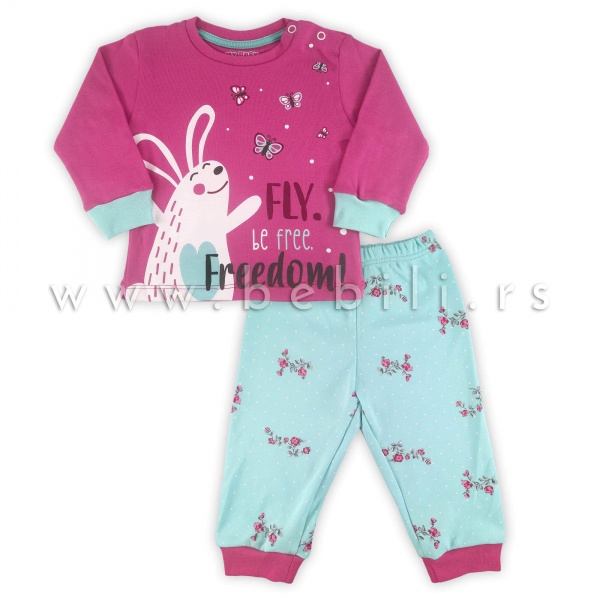 MyBaby Pamučna pidžama za bebe Chill