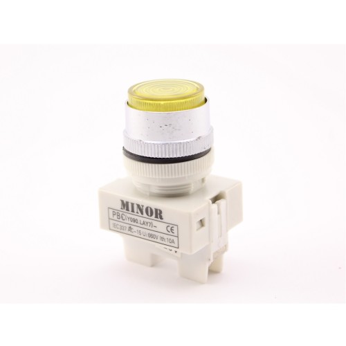 Y090-XD 220V SIGN.LAMPA ZUTA -LED