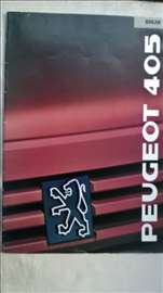 Prospekt: Peugeot 405 break, A4 format, 1989, 32 s
