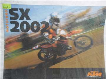Prospekt KTM SX 2002, engleski, A 4 format