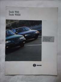 Prospekt Saab 900 i 9000,1994.,A4,24 str.nemački