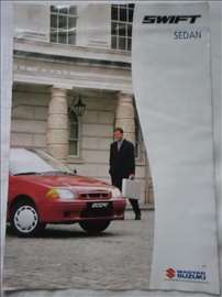 Prospekt Suzuki Swift Sedan, A 4, engleski, 4 str.