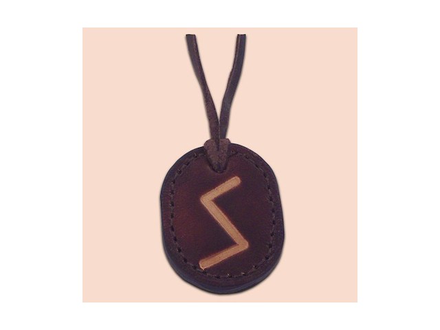 Kožna ogrlica runa amulet Sowilo