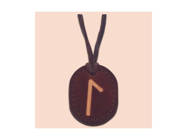 Kožna ogrlica runa amulet Laguz