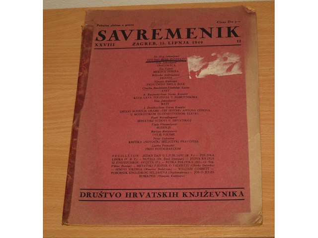 HRVATSKI SAVREMENIK (1940)