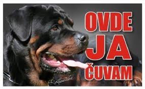 Tabla Ovde ja čuvam-ROT