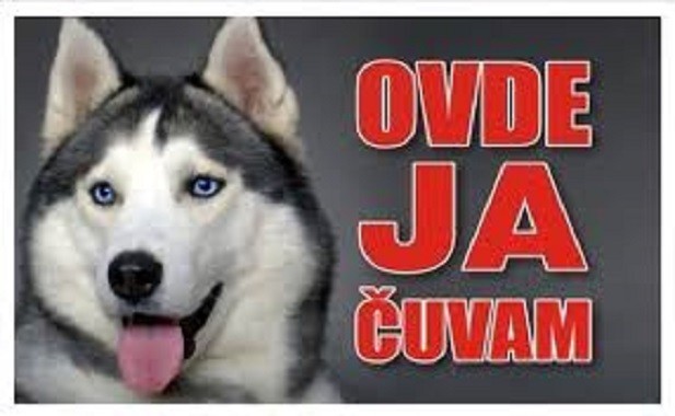 Tabla Ovde ja čuvam-HASKI