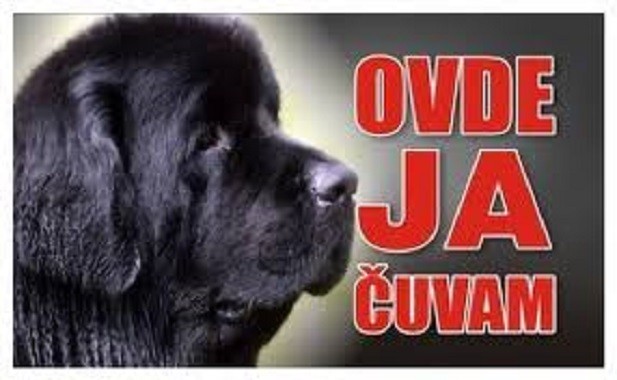 Tabla Ovde ja čuvam NJUFAUNDLER