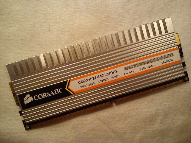 Corsair XMS, 1Gb, DDR2, 800MHz sa hladnjakom