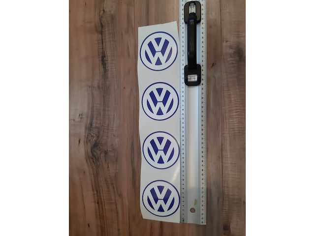 VW nalepnice za felne fi 9 cm plavo bele